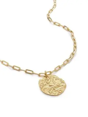 Monica Vinader Goddess Coin Pendant Charm - Gold