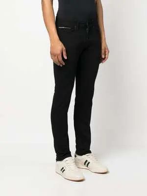 Tommy Hilfiger Logo-patch Slim Fit Jeans - Black