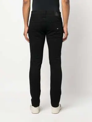 Tommy Hilfiger Logo-patch Slim Fit Jeans - Black