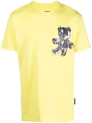 Philipp Plein Teddy Bear-print T-shirt - Yellow