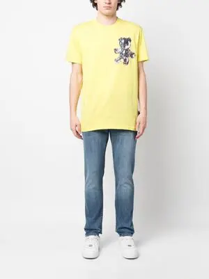 Philipp Plein Teddy Bear-print T-shirt - Yellow