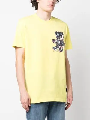 Philipp Plein Teddy Bear-print T-shirt - Yellow