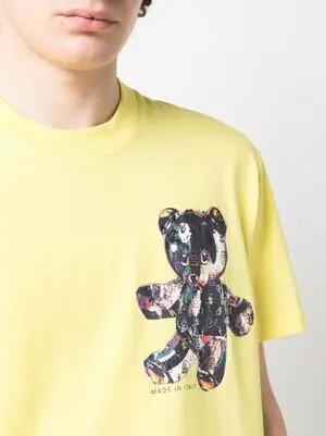 Philipp Plein Teddy Bear-print T-shirt - Yellow