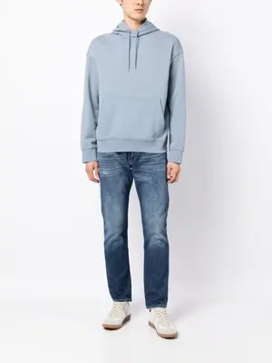Emporio Armani Pouch-pocket Cotton Hoodie