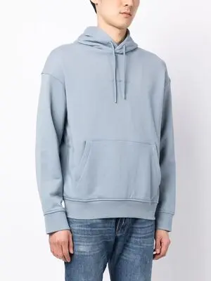 Emporio Armani Pouch-pocket Cotton Hoodie