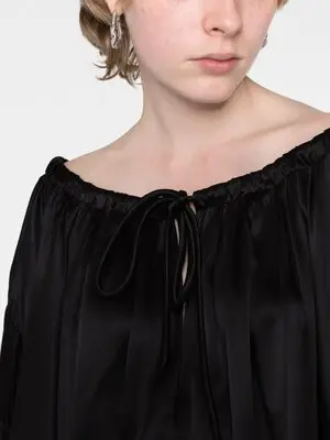 Khaite Lenny Scoop-neck Silk Blouse