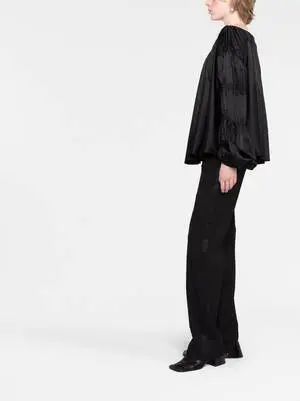 Khaite Lenny Scoop-neck Silk Blouse