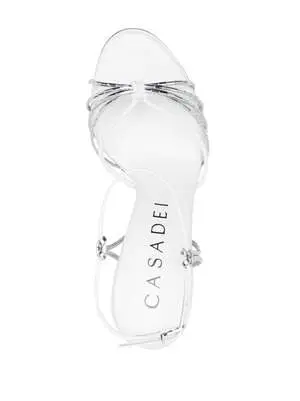 Casadei Blade 100mm Metallic Sandals