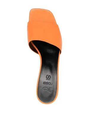 SERGIO ROSSI 95mm Sculpted-heel Sandals - Orange