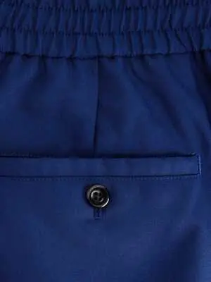 Ami Straight Leg Wool Shorts - Blue