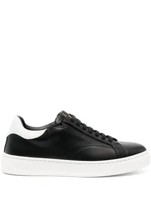 LANVIN Ddb0 Low-top Leather Sneakers - Black