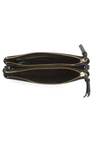 Ted Baker London Daniibar Double Zip Leather Crossbody Bag