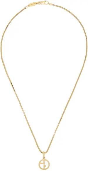 Giorgio Armani Giorgio Armani Gold Logo Necklace - 00161 - Oro
