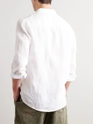 JAMES PERSE Garment-dyed Linen Shirt - White