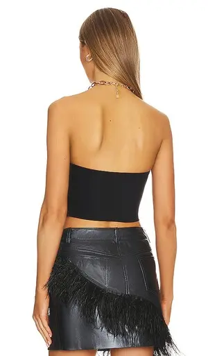Commando Neoprene Tube Top - Black