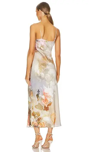 ALLSAINTS Bryony Rosalia Midi Dress - Sunrise Blue