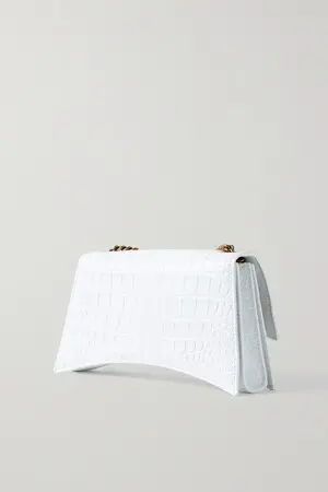 Balenciaga Crush Small Shoulder Bag - White