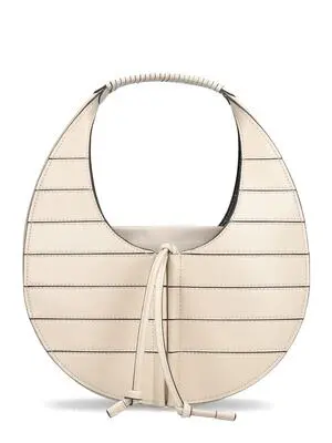 Staud Slatted Moon Bag - Cream