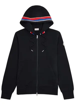 Moncler Hooded Stretch-cotton Sweatshirt