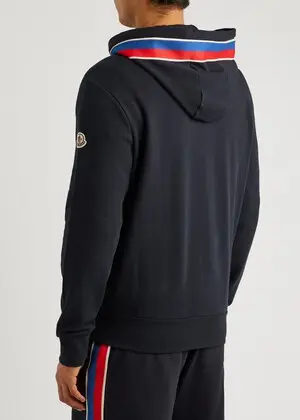 Moncler Hooded Stretch-cotton Sweatshirt