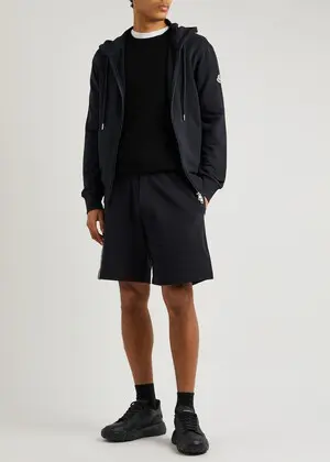 Moncler Hooded Stretch-cotton Sweatshirt