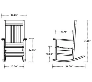 POLYWOOD Estate Rocking Chair