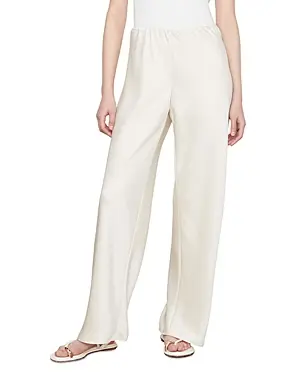 Vince High Waist Wide Leg Satin Pants Bona