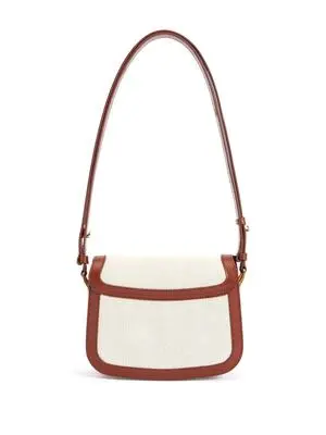 Ami Logo-plaque Shoulder Bag - Brown
