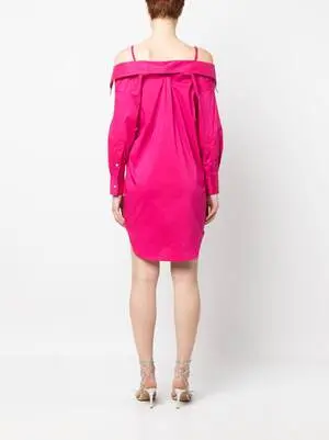 BLUGIRL Off-shoulder Shirt Dress