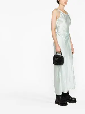 Versace La Medusa Embellished Satin Mini Bag - Black