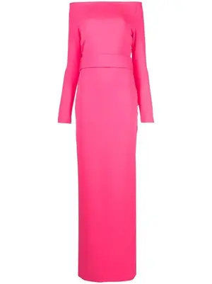 Solace London Boat-neck Maxi Dress