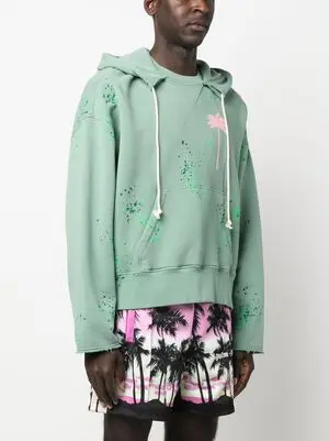 Palm Angels Palm Tree Print Hoodie