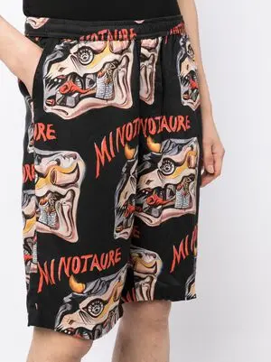 ENDLESS JOY Minotaure Bermuda Shorts - Multicolour