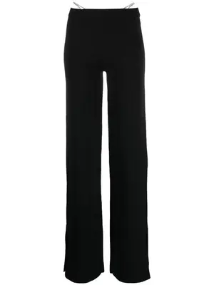 Gcds Crystal-embellished Flared Trousers