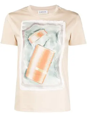 LANVIN Classic Graphic Print T-shirt - Neutrals