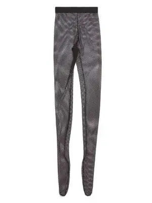 Balenciaga Logo-band Mesh Tights