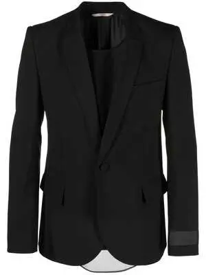 Valentino Garavani Logo-patch Single-breasted Blazer