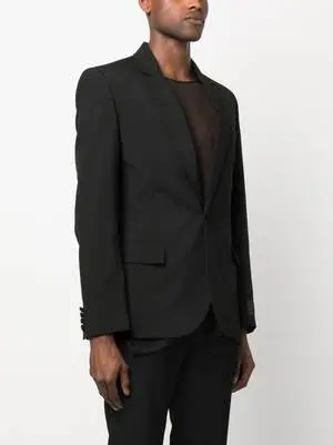 Valentino Garavani Logo-patch Single-breasted Blazer