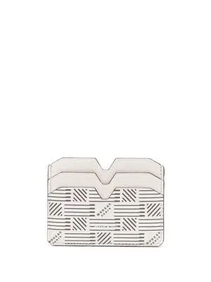 Moreau Logo-print Leather Card Holder Neutrals