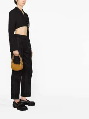 GANNI Cropped Organic Cotton Blazer