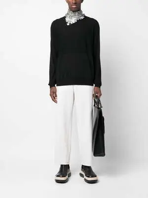 JIL SANDER Crew Neck Jumper - Black
