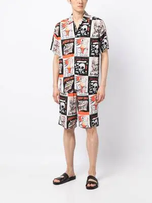 ENDLESS JOY Graphic-print Short-sleeve Shirt - White