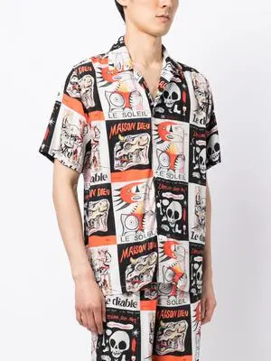 ENDLESS JOY Graphic-print Short-sleeve Shirt - White