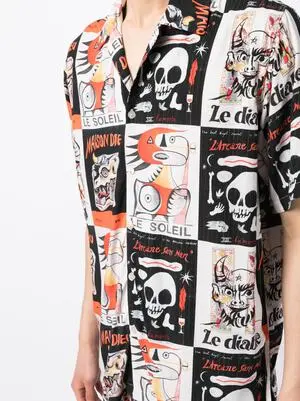 ENDLESS JOY Graphic-print Short-sleeve Shirt - White