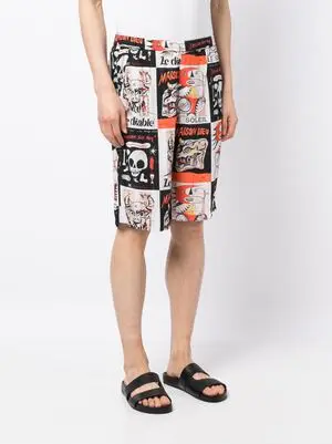 ENDLESS JOY Graphic-print Bermuda Shorts