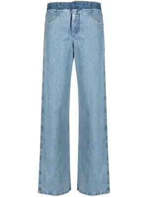 Christopher Esber Deconstruct Straight-leg Jeans - Blue