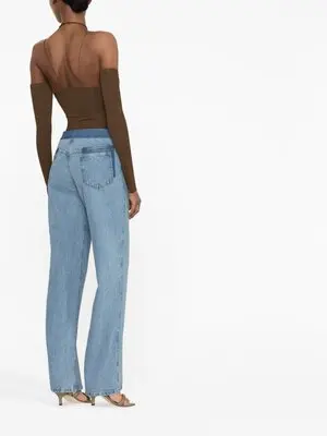 Christopher Esber Deconstruct Straight-leg Jeans - Blue