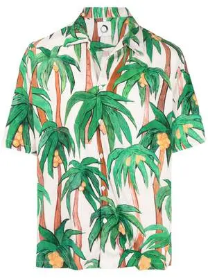 ENDLESS JOY Palm Tree-print Shirt - Multicolour