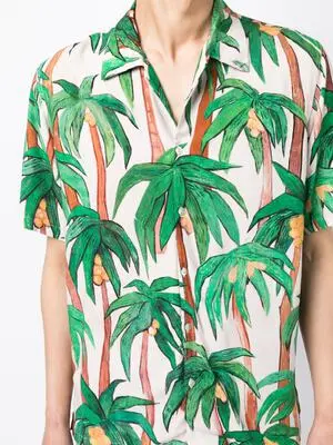 ENDLESS JOY Palm Tree-print Shirt - Multicolour