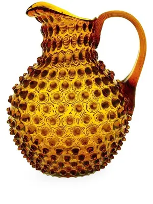 KLIMCHI Hobnail Crystal Jug Yellow